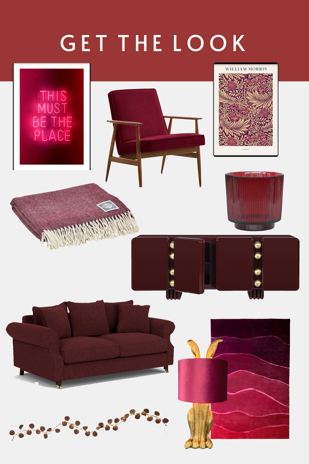 October Colour of the Month - Mulled Wine Decor